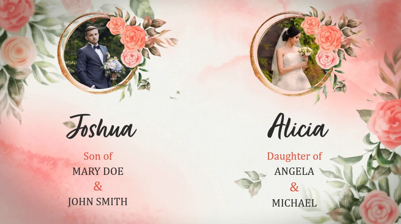 Personalise Wedding Invitation | video invitation | Online Video ...